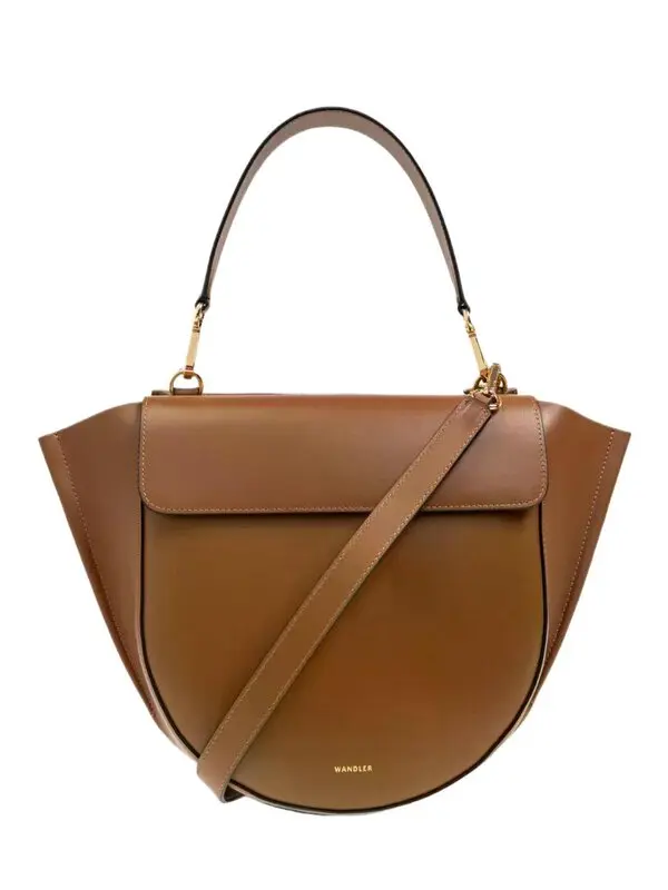 WANDLER Medium Hortensia Leather Tote Bag - Brown