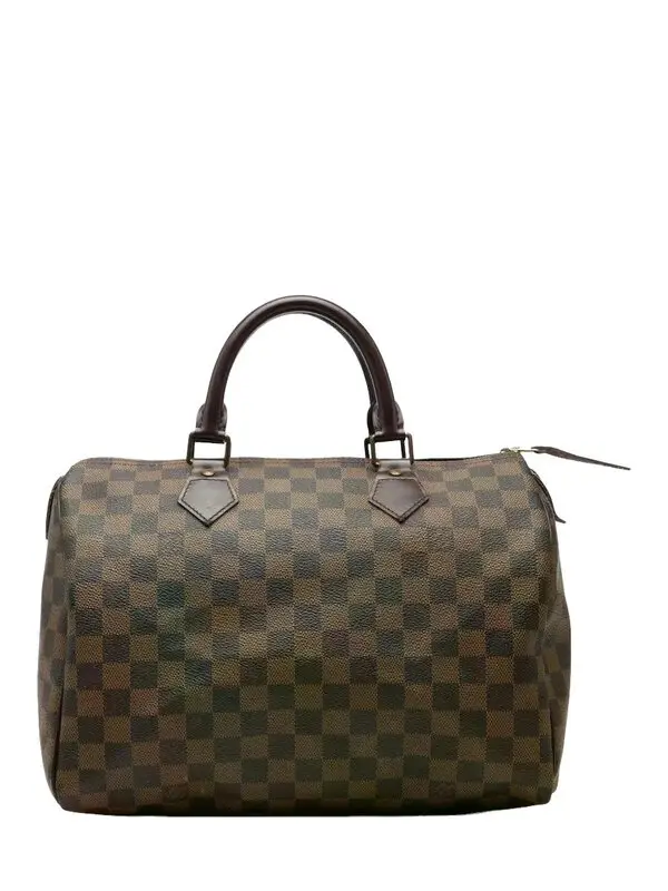 LOUIS VUITTON Damier Ebene Speedy 30 Boston Bag - Brown