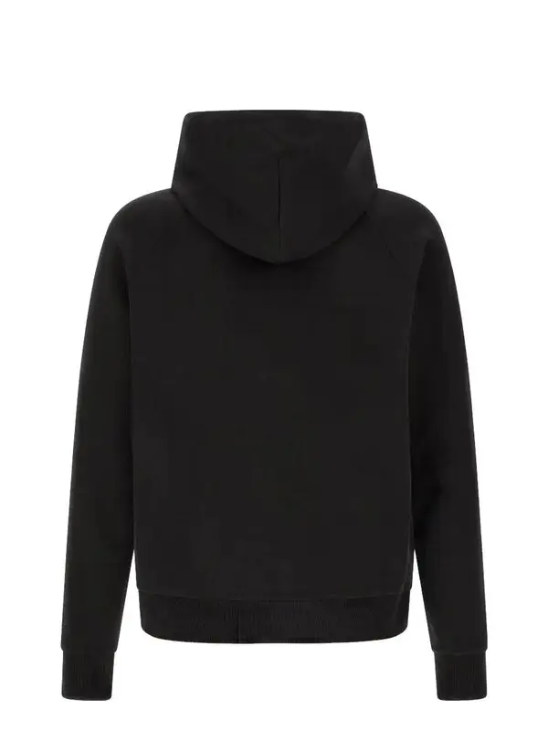 BOSS Zip-up Hoodie With Puff Logo - Blue