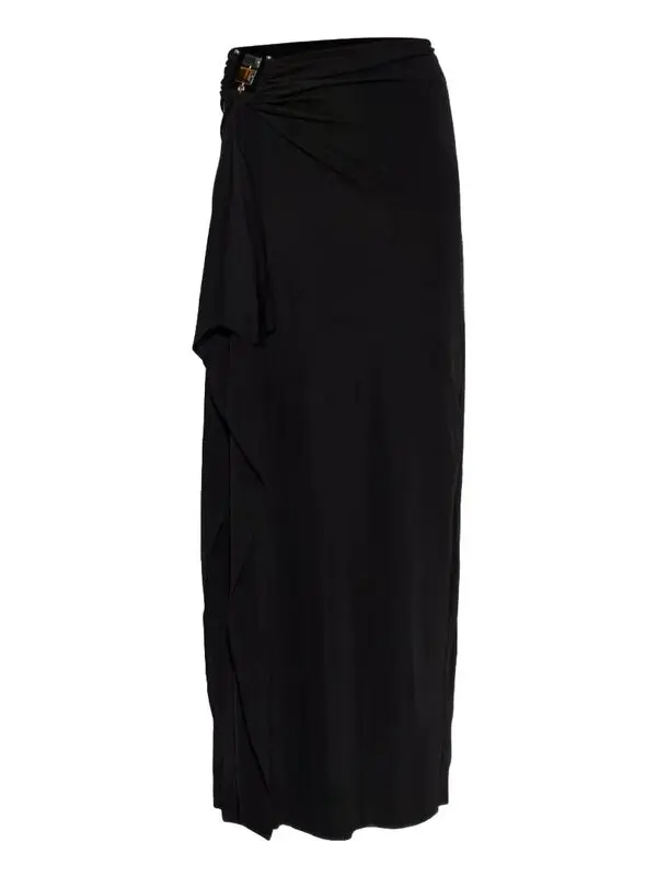Christopher Esber Bezel Quartz Cascade Maxi Skirt - Black