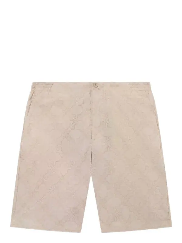 Off-White Arrow Monogram Jacquard Knee-length Shorts - Neutrals