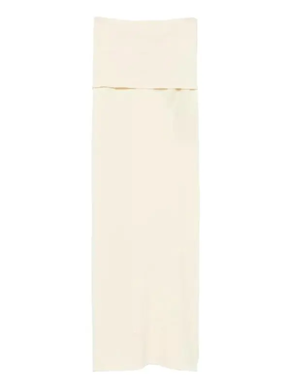 AYA MUSE Oona Ribbed-knit Maxi Skirt - Neutrals