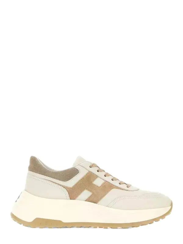Hogan Beige Leather Sneakers - Neutrals