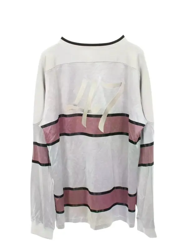 Dior Long Sleeve V-neck T-shirt - White