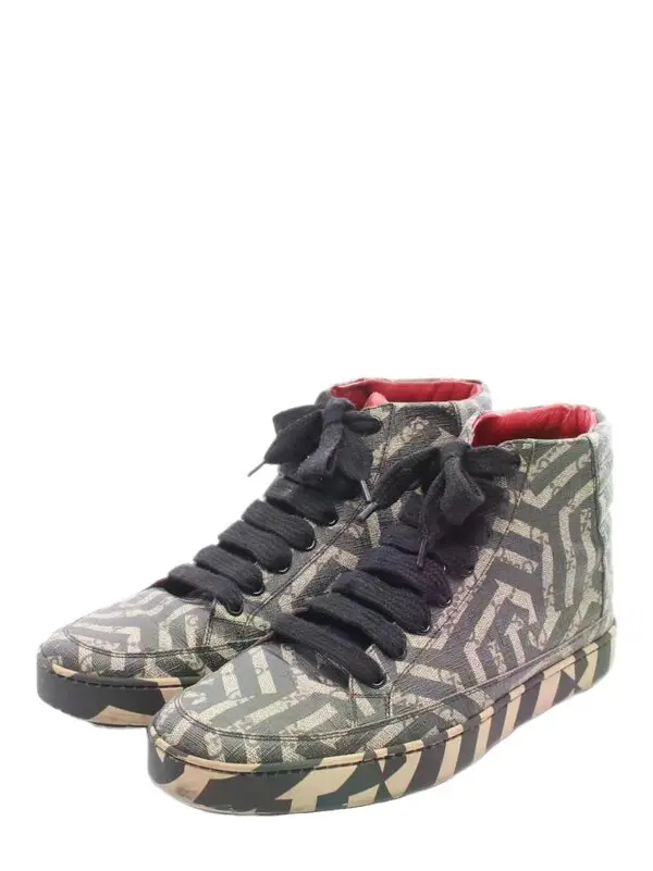 Gucci 2010s Gg Kaleido High-top Sneakers - Black