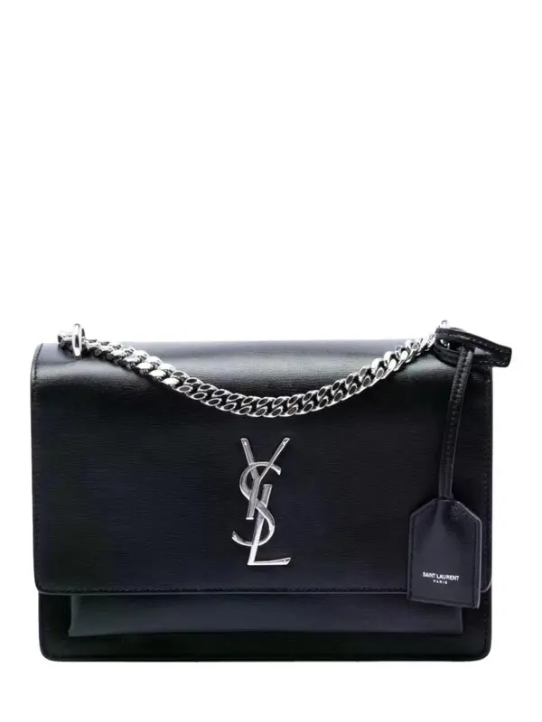 Saint Laurent Monogram Sunset Crossbody Bag - Black