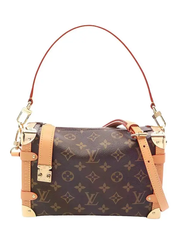 LOUIS VUITTON Monogram Side Trunk Mm Satchel - Brown