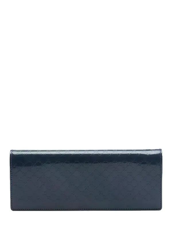 Gucci Microssima Patent Broadway Clutch Bag - Blue