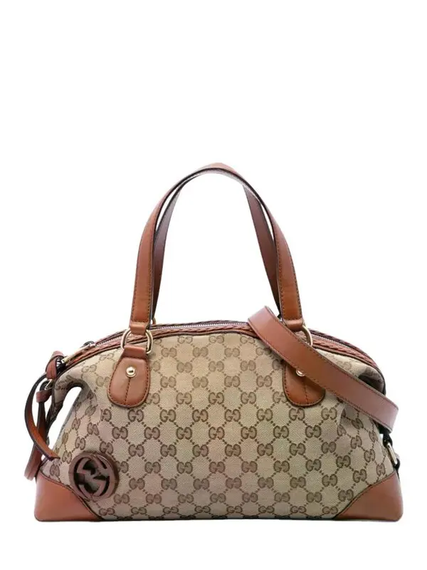 Gucci Gg Canvas Brick Lane Satchel - Neutrals
