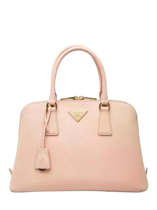 Prada Saffiano Lux Promenade Satchel - Pink