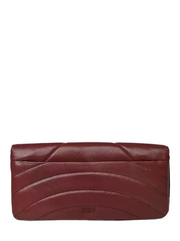 Pinko Love Birds Quilted Shoulder Bag - Red