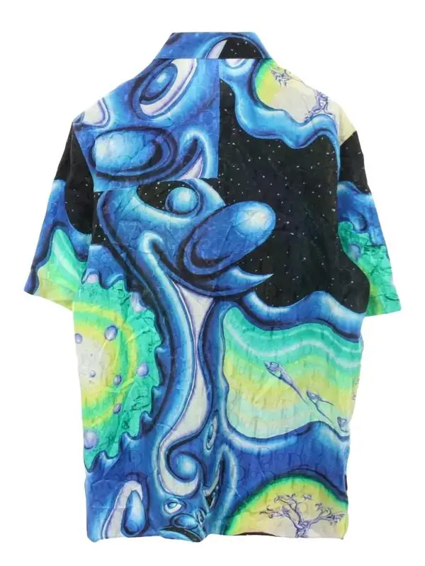 Dior X Kenny Scharf 2010s Oblique Shirt - Blue