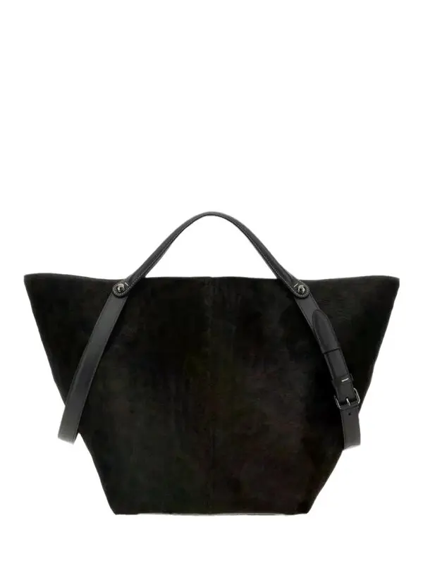 MAISON MARGIELA Calf Hair Tote Bag - Black