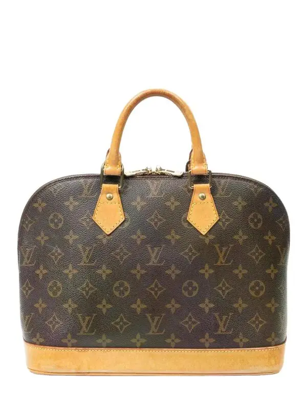LOUIS VUITTON Alma Monogram Tote Bag - Brown