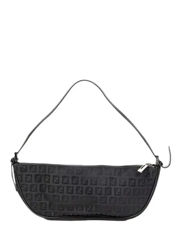 Fendi Zucca Shoulder Bag - Black