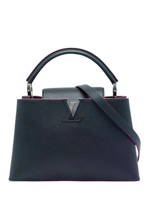 LOUIS VUITTON Taurillon Capucines Bb Satchel - Blue