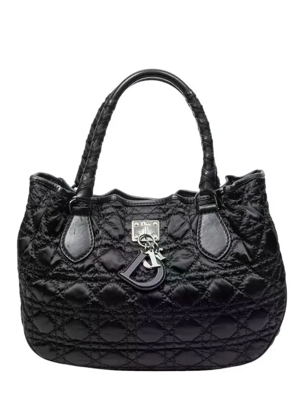 Dior Cannage Charming Tote Bag - Black