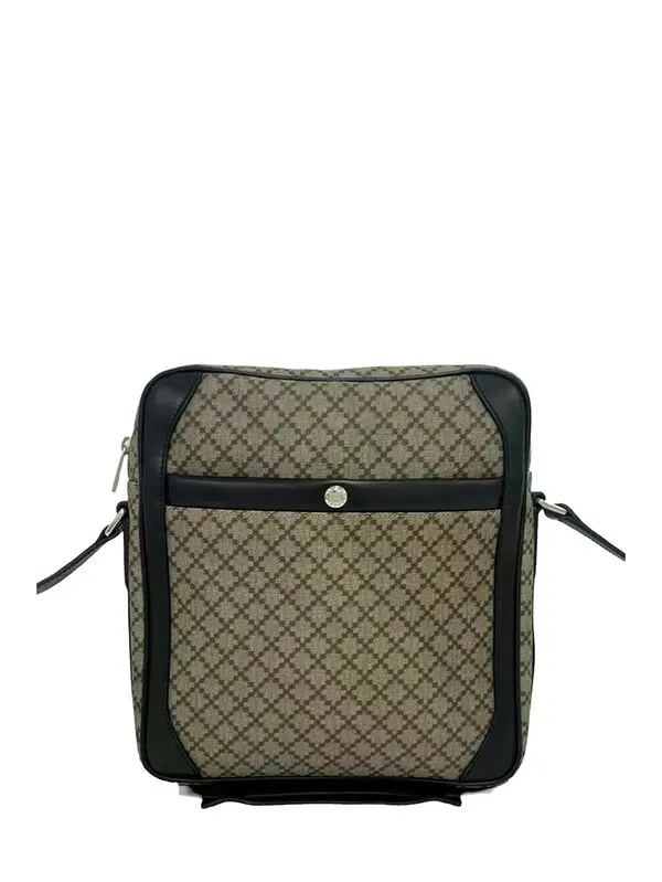 Gucci Diamante Coated Canvas Zip Crossbody Bag - Neutrals