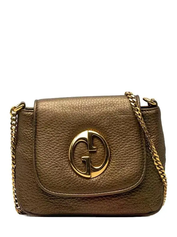 Gucci 1973 Chain Crossbody Bag - Gold