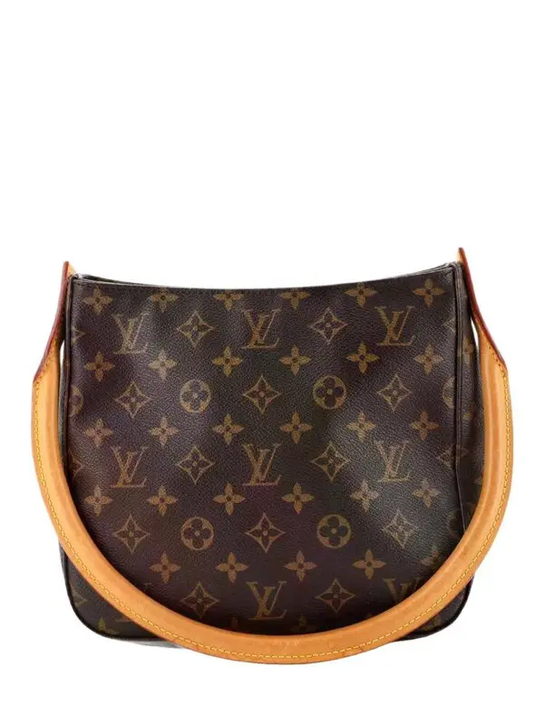 LOUIS VUITTON Monogram Canvas Looping Mm Satchel Handbag - Brown
