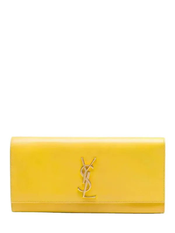 Saint Laurent Cassandre Clutch Bag - Yellow