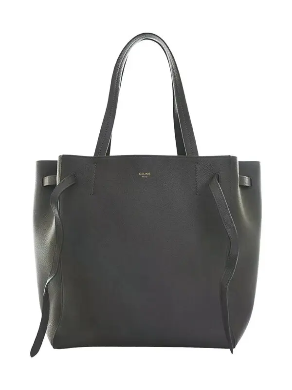 Celine Small Leather Phantom Cabas Tote Bag - Grey