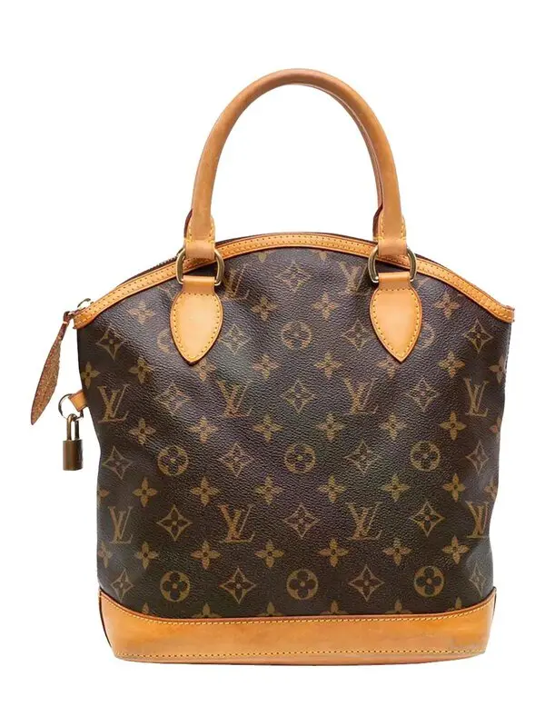 LOUIS VUITTON Monogram Lockit Pm Handbag - Brown