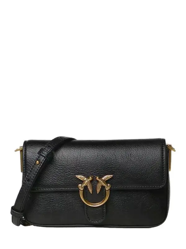 Pinko Love Birds Crossbody Bag - Black