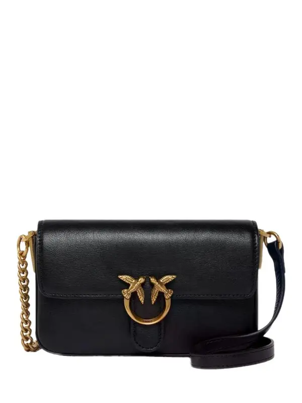 Pinko Love Birds Crossbody Bag - Black