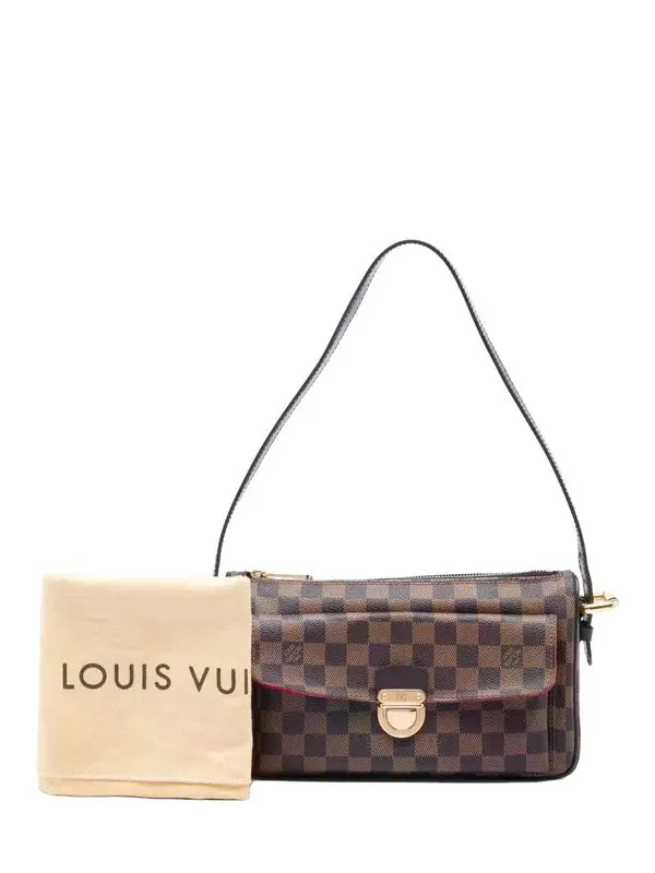 LOUIS VUITTON Damier Ebene Ravello Gm Satchel - Brown