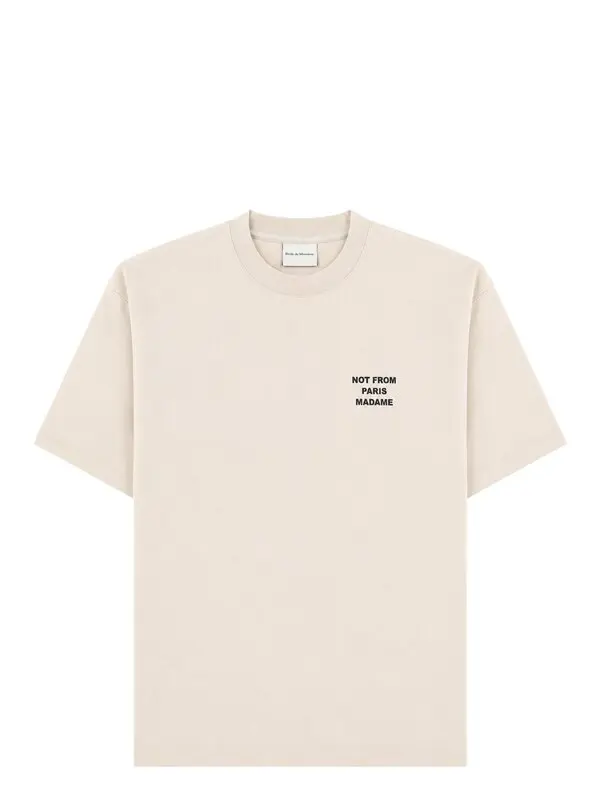 Drole De Monsieur T-shirt "slogan - Beige