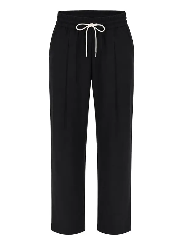 Drole De Monsieur Cropped Trousers - Black