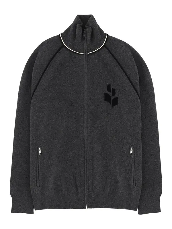 MARANT Felpa "sergio" Con Logo - Grey