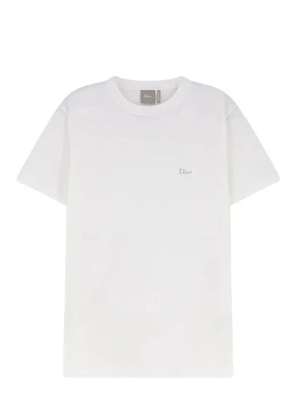 Dior Cotton T-shirt With Logo Embroidery - Multicolor