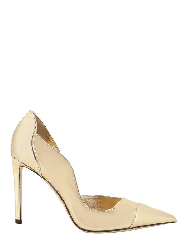 JIMMY CHOO Brigitte 100 Decollete Pumps - Gold