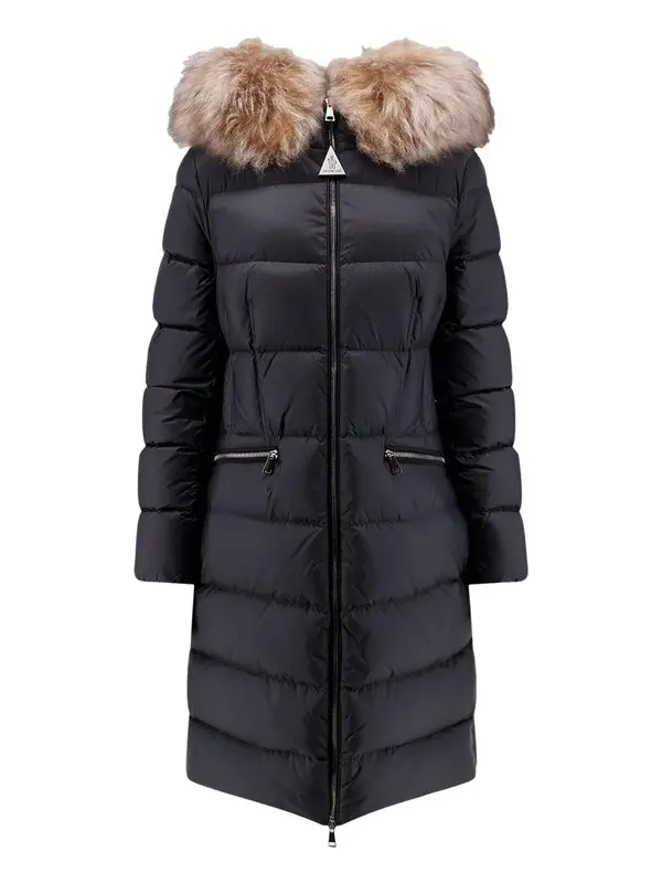 Moncler Boedic Down Jacket With Fur Detail - Multicolor