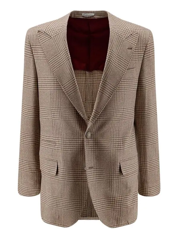 Brunello Cucinelli Single-breasted Wool And Cashmere Blazer - Brown