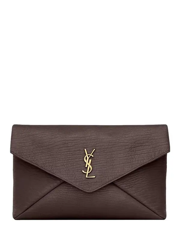 Saint Laurent Cassandre Large Lambskin Envelope Clutch - Multicolor