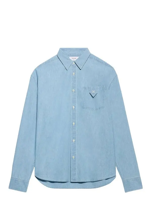 Celine Cotton Denim Shirt - Multicolor