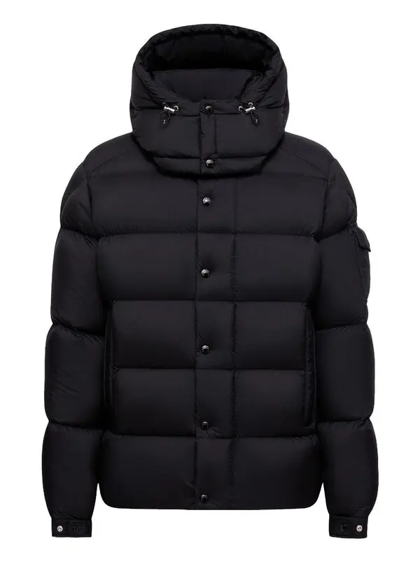 Moncler Maya 70 Short Down Jacket With Hood - Black