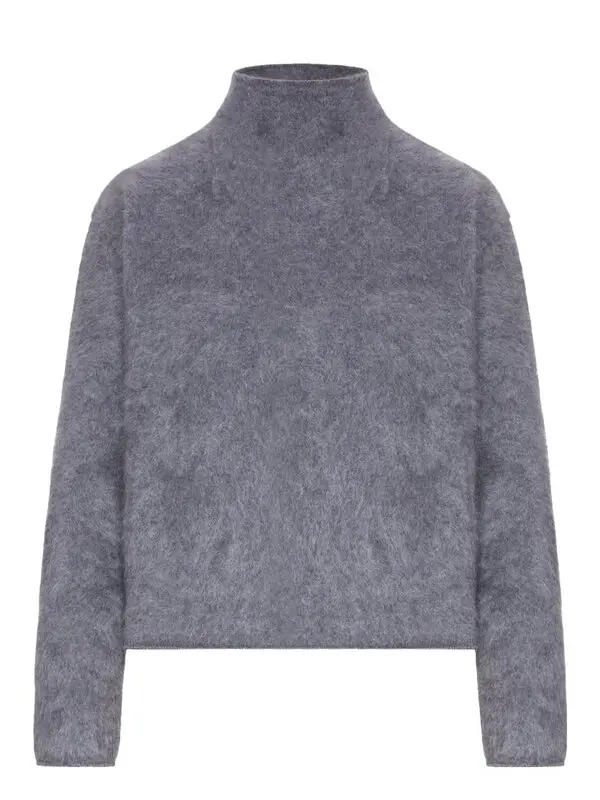 LISA YANG Brushed Cashmere High Neck Sweater - Multicolor