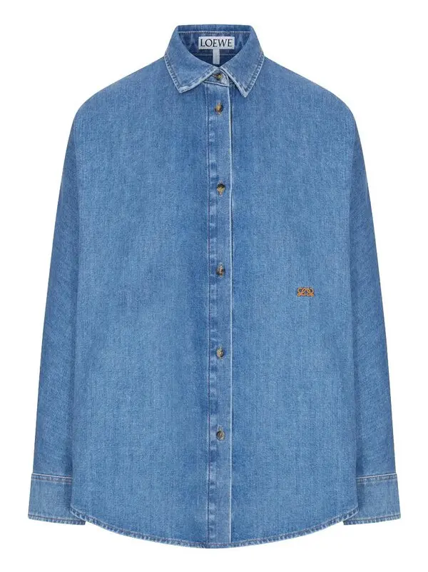 Loewe Batwing Sleeve Denim Shirt - Multicolor