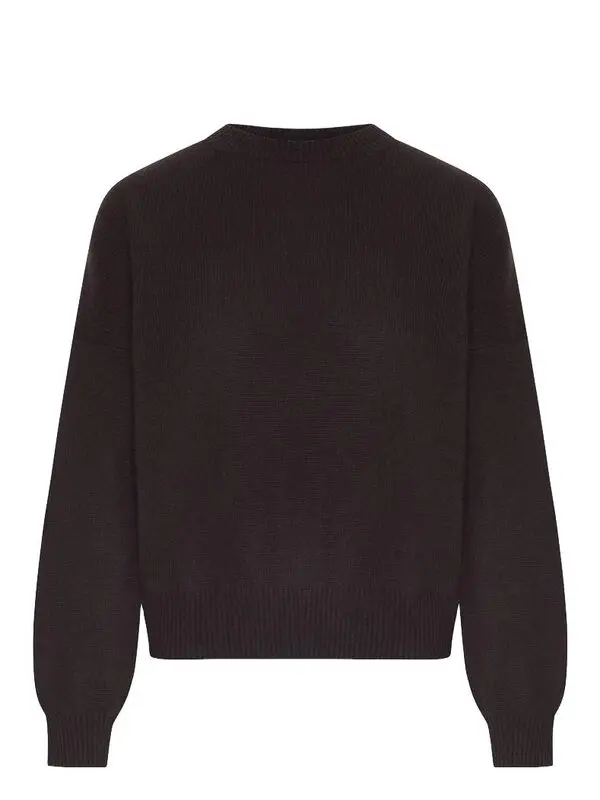 LISA YANG Veira Cashmere Sweater With Wide Sleeves - Brown