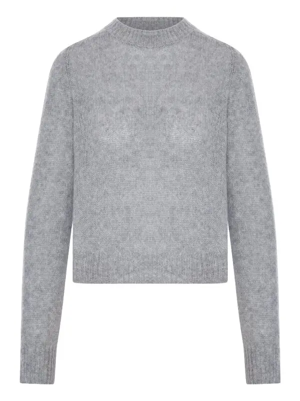 LISA YANG Solene Silk Cashmere Sweater - Gray