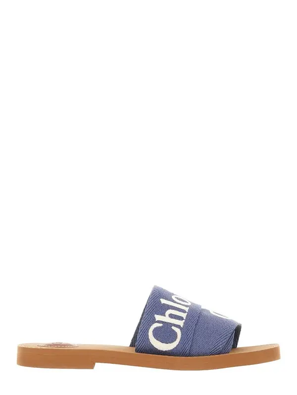 Chloé Slip-on Slippers With Logo Detail - Multicolor