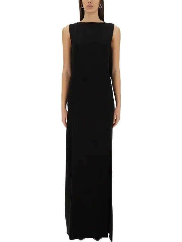 Max Mara Long Dress Creso - Black