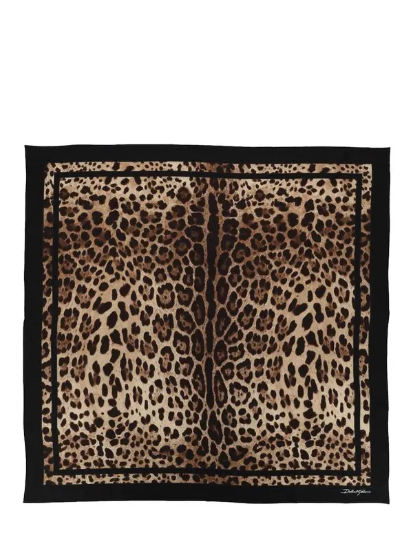 Dolce & Gabbana Silk Foulard - Brown