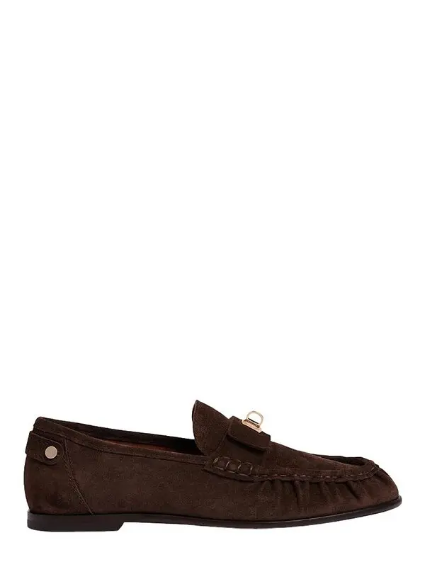 Sandro Antoine Loafers With Metal Detailing - Brown