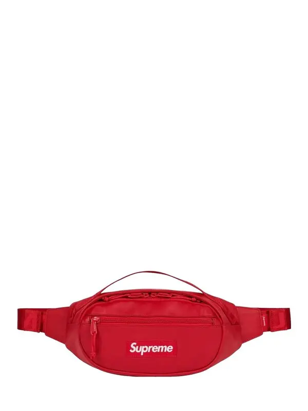 Supreme Leather Shoulder Bag - Red