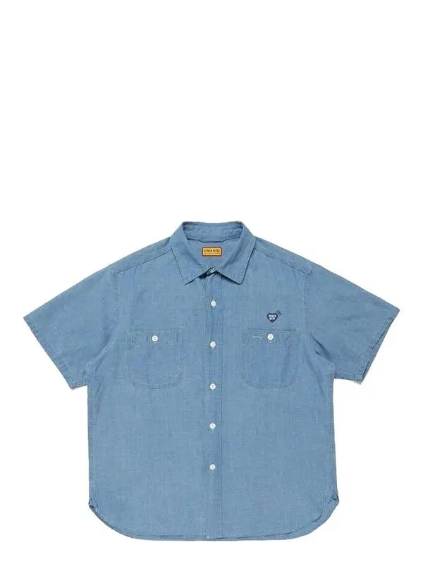 HUMAN MADE Chambray S/s Shirt - Blue